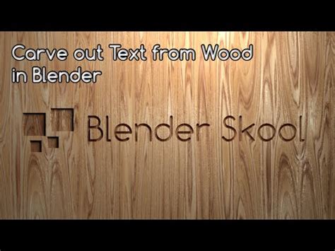 Carved Out Text From A Wooden Plank Finished Projects Blender Artists Community