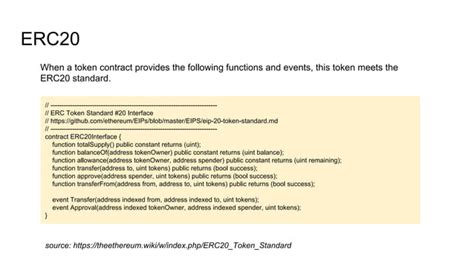 Erc20 Token Contract Ppt