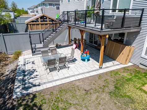 Backyard Landscaping Empire Deck And Interlock