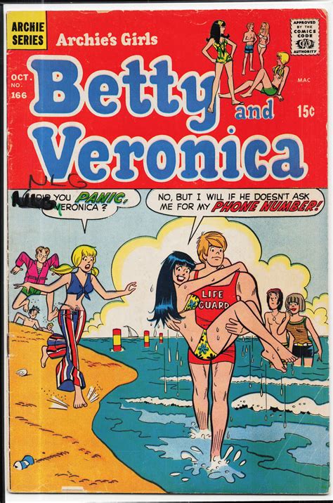 Archies Girls Betty And Veronica 166 1969 Betty And Veronica