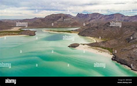 A Stunning Aerial View Of Balandra Beach Near La Paz Baja California