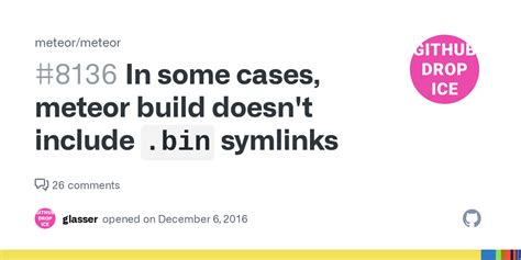 In Some Cases Meteor Build Doesnt Include `bin` Symlinks · Issue