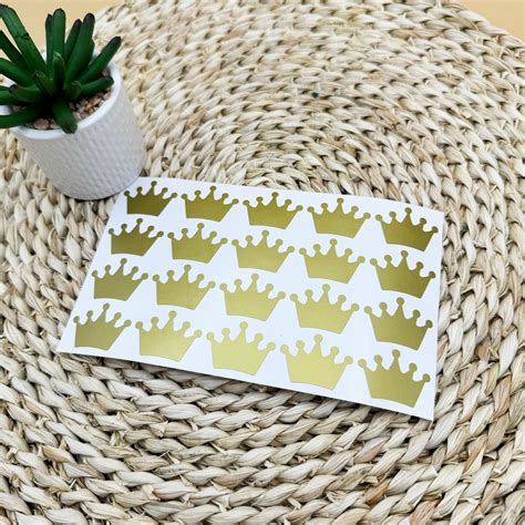 Crown Decals Crown Stickers Crown Vinyl Decal Set Crown Sticker Set