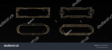 Gold Ui Frame Rpg Game Button Stock Vector Royalty Free 2534338215 Shutterstock