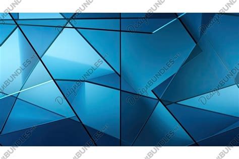 Composition Blue Background Geometric