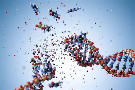Molecular Structure Of Dna 3d Rendering Stock Illustration