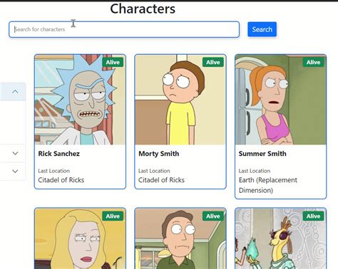ReactJS Project Build A Rick And Morty Character Wiki