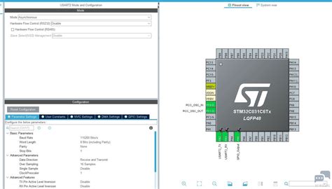 【stm32c031评测】2art通讯（发送与中断接收） Stm32团队 St意法半导体中文论坛