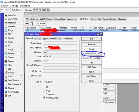 Mengamankan Wireless Mikrotik Dengan Mac Filtering Tkjpedia