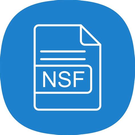 Nsf File Format Line Curve Icon Design 43666775 Vector Art At Vecteezy