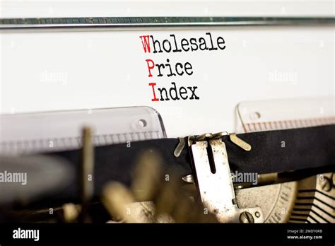Wpi Wholesale Price Index Symbol Concept Words Wpi Wholesale Price