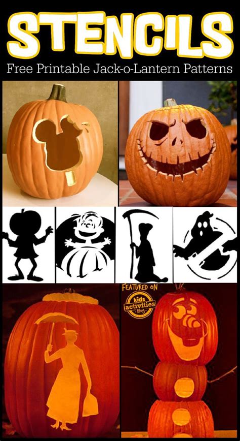 35 Of The Best Jack O Lantern Stencil Patterns Pumpkin Stencil