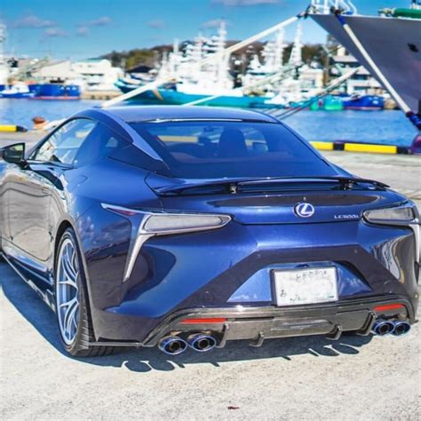For Lexus Lc500 Lc500h Rear Bumper Diffuser Wexhaust Tips Dry Carbon