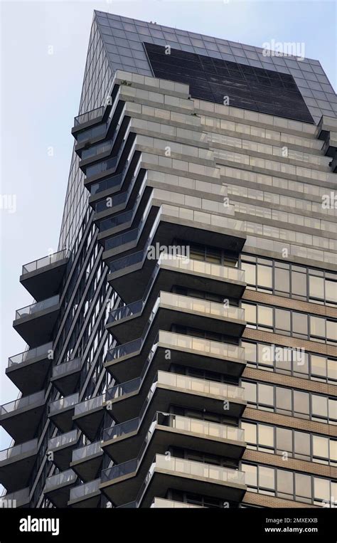 Striking View Of A Modern High Rise Building With A Unique Angular
