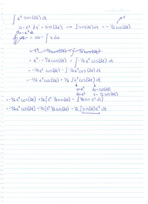 Intergration By Parts Problem Any Help Solving It Would Be Greatly Appreciated Raskmath
