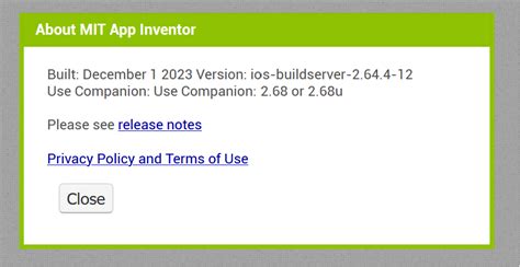 Mit App Inventor For Ios Version 2644 In Testflight App Inventor