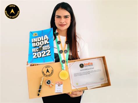 Anjali Rathore Appreciation India Book Of Records