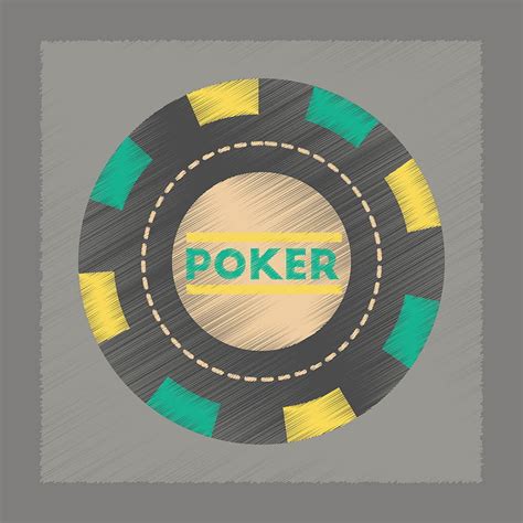 플랫 음영 스타일 아이콘 포커 칩 벡터 Ai Eps Uidownload