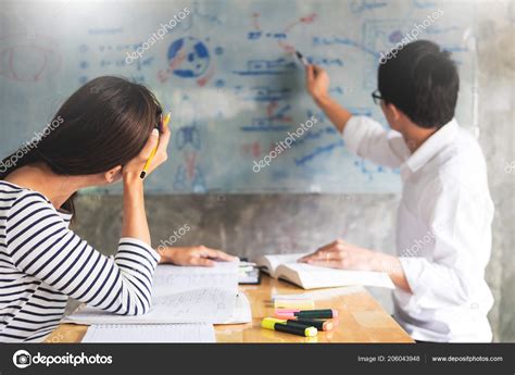 Woman Learn Teach Tutor Concept Education Helping Each Other Sitting