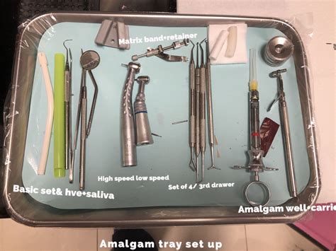 Composite Filling Tray Set Up