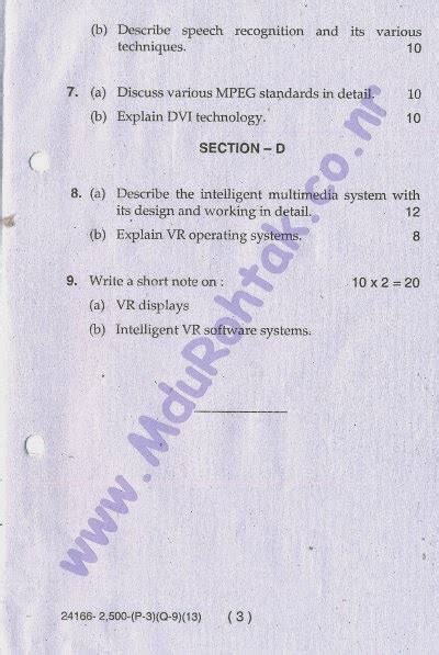 multimedia technologies mmt may 2013 b tech 4th semester