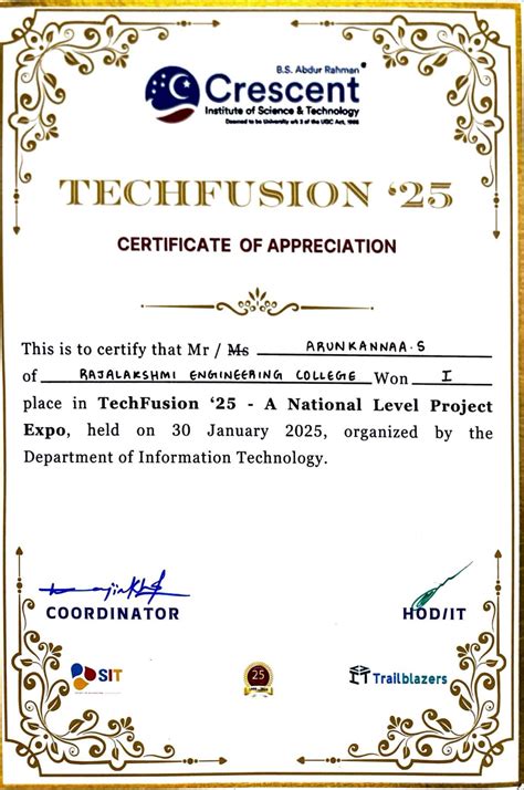 Arunkannaa S On Linkedin Techfusion25 Innovation Projectexpo Achievement Gratitude