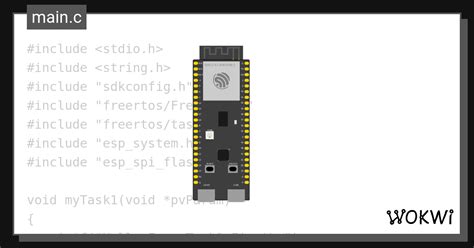 Rtos Example 1 Wokwi Esp32 Stm32 Arduino Simulator