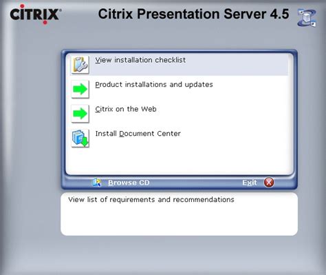 Installing License Server Presentation Server 45 Xenapp 50