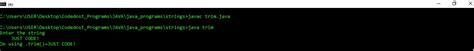 Java Program For String Method Trim Codedost