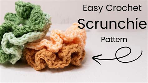 Crochet An Easy Ruffle Scrunchie Perfect For Beginners Youtube
