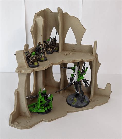 L Shaped Aeldari Ruin Concept An Attempt At Some Simple Terrain