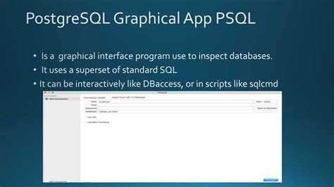 database testing in postgresql query ppt
