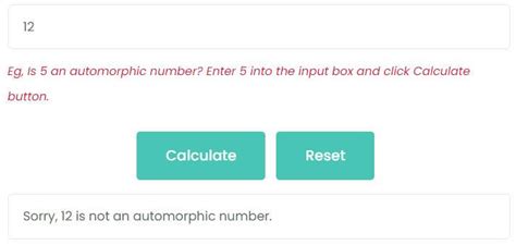 automorphic number calculator mathbz