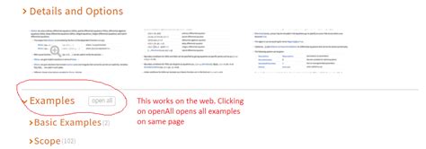 Documentation How To Open All Examples In Local Help Pages For