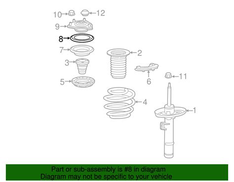 51726-TBA-A01 - 2016-2024 Honda - Bearing Front Shock Absorber Mount ...