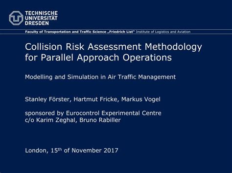 pdf collision risk assessment methodology for parallel