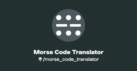 Morse Code Translator | Facebook | Linktree