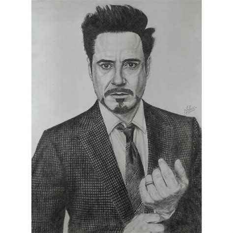 Graphite On Drawing Paper Pencil Sketch Of Robert Downey Jr Size A3 At Rs 7000one In Ratnagiri
