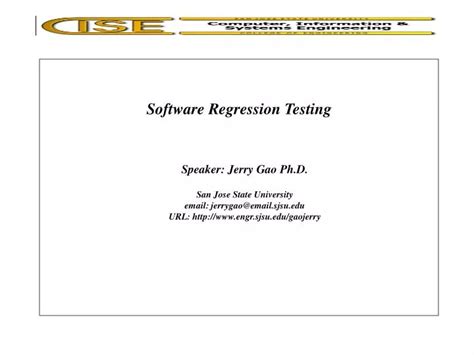 Ppt Software Regression Testing Powerpoint Presentation Free