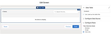 Data Table Component In Screen Flow Salesforce Time
