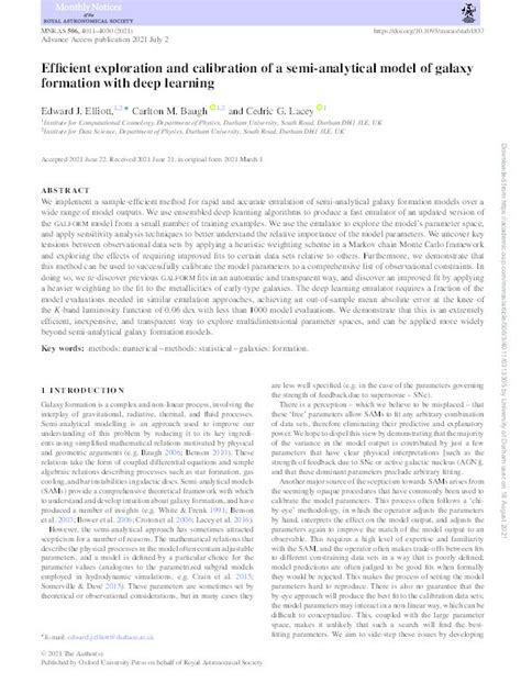 Efficient Exploration And Calibration Of A Semi Analytical Model Of Galaxy Formation With Deep