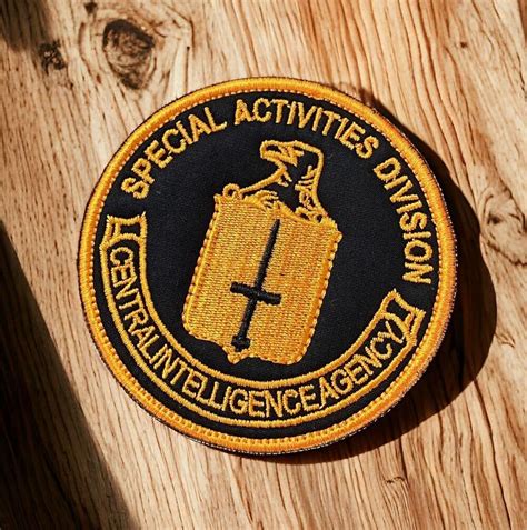 Special Activities Division Sad Cia Patch Ex Patch