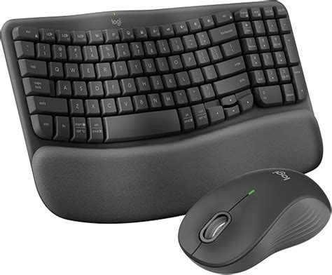 Amazon Com Logitech Wave Keys Mk Combo Wireless Ergonomic Keyboard With Signature M L
