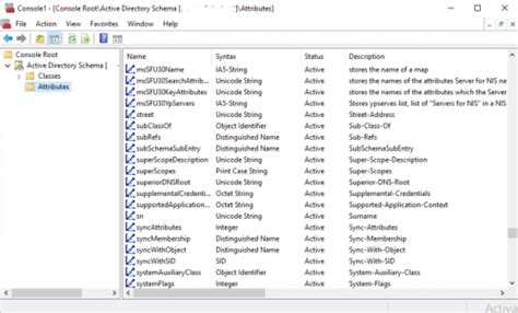 Как зарегистрировать оснастку Active Directory Schema