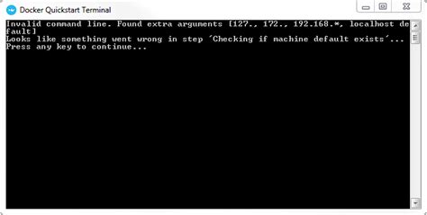 Docker Toolbox On Windows 7 Not Running Super User