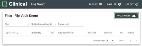 file vault clinical