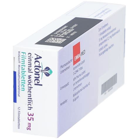Actonel 35 Mg Einmal Wöchentlich 12 St Mit Dem E Rezept Kaufen Shop