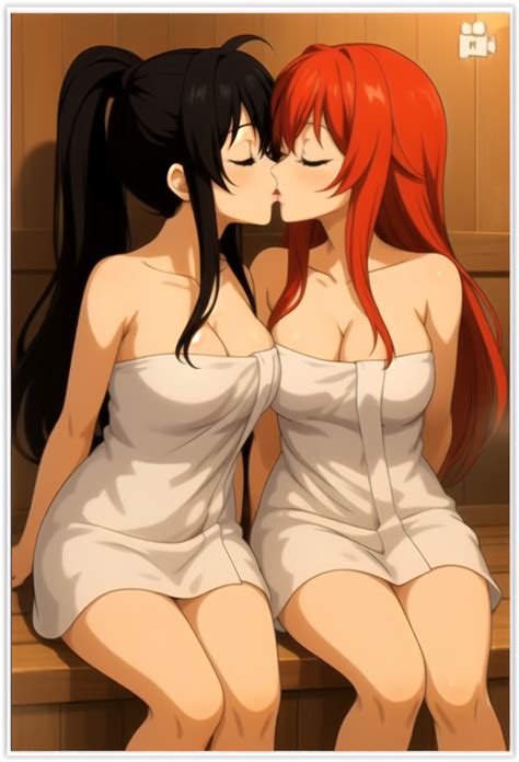 Rule 34 2girls Ai Generated Akeno Himejima High School Dxd Lesbian Conversion Lesbian Couple