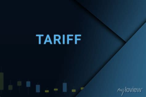 Tariff Background Illustration With Tariff Logo Financial • Wall