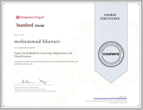 Mohammad Khavari On Linkedin Machinelearning Courseracertified